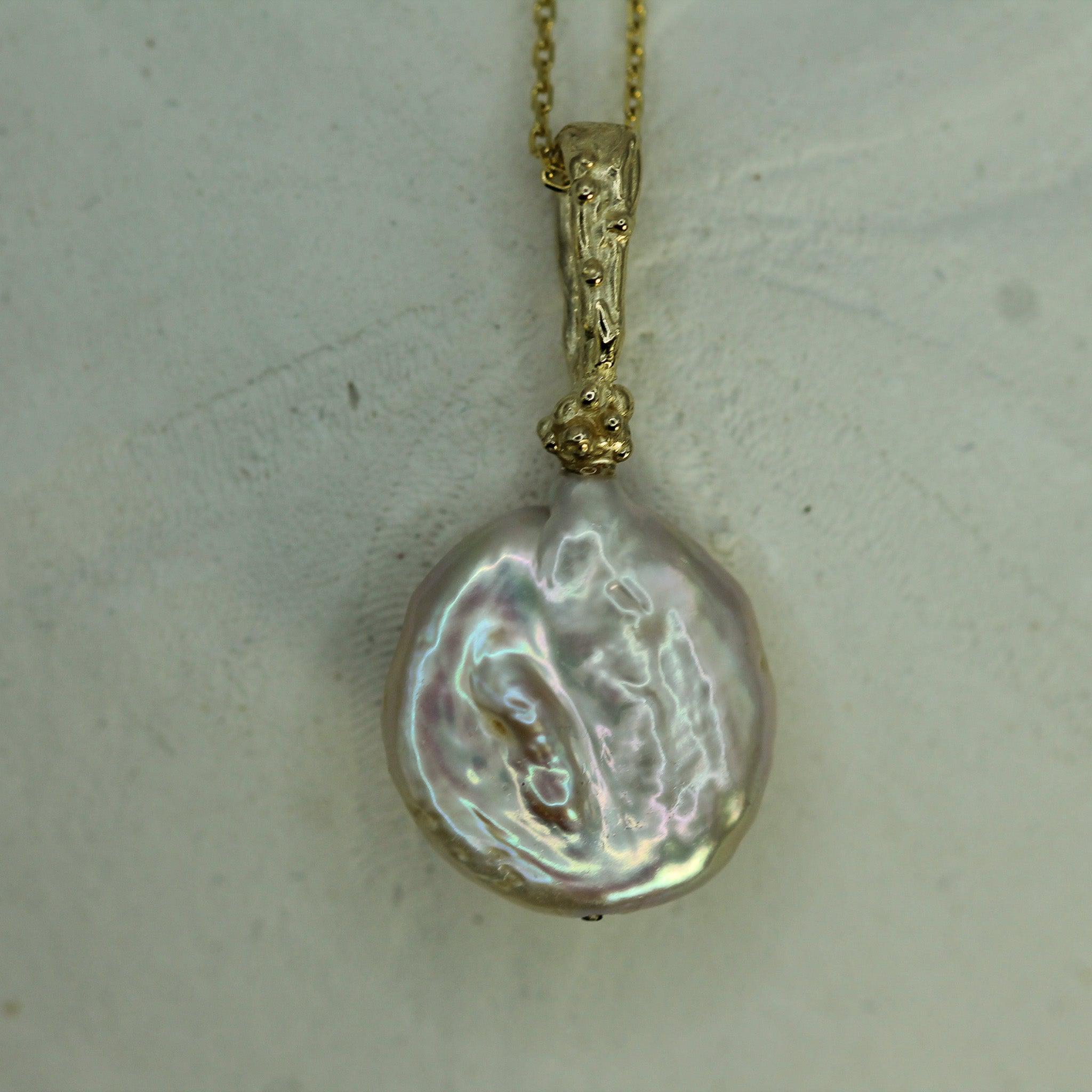 Mother Moon Pearl Pendant | Pearl Pendant – Emma Glover Designs